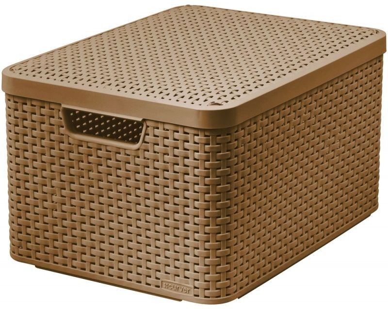 CURVER STYLE L Aufbewahrungsbox mit Deckel 44,5 x 24,8 x 33 cm mocha ...