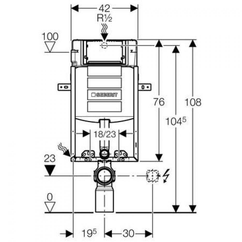 GEBERIT Kombifix Plus UP-Spülkasten UP320, 110.300.00.5