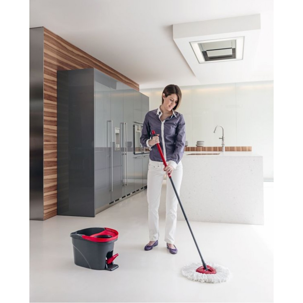 VILEDA EasyWring & Clean Wischmop Set mit EasyWring Schleuder 133649