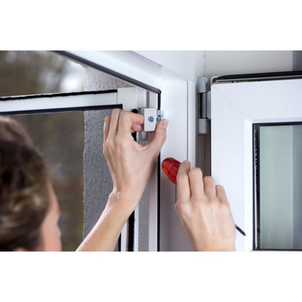 TESA Insect Stop Fliegengitter ALU Comfort Adapter-Set weiss 55193