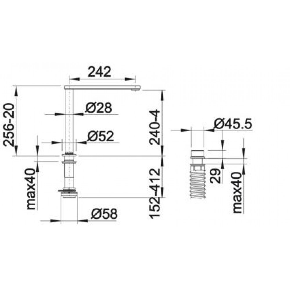 BLANCO ELOSCOPE-F II chrom HD 516672